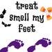Halloween Footprint Art Craft Trick or Treat Smell My Feet - Etsy