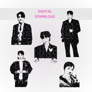 Jhope Svg Png, J-hope Silhouette Bundle, Hope Vector Files for Cricut ...