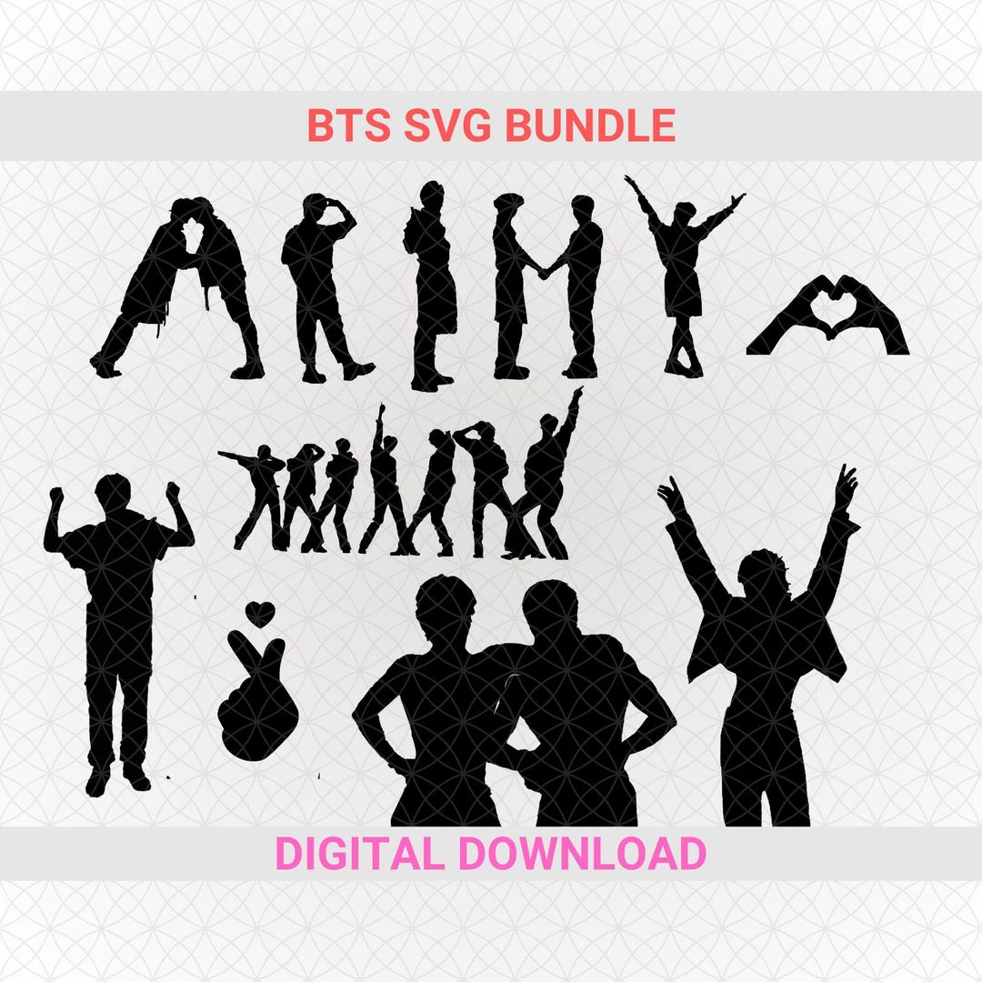 BTS Army Svg | Bts Bundle | BTS Decal | Vector Cut Files for Cricut ...