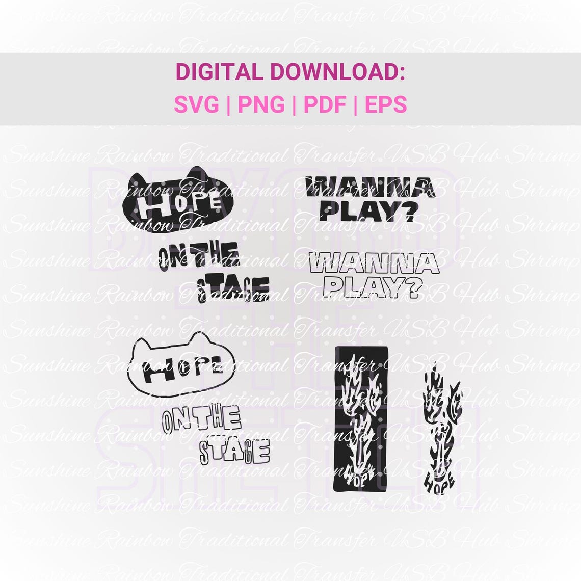 Kpop Hobi on Stage Svg Png, Hope Chipmunk Badge Decal Sticker, Concert ...