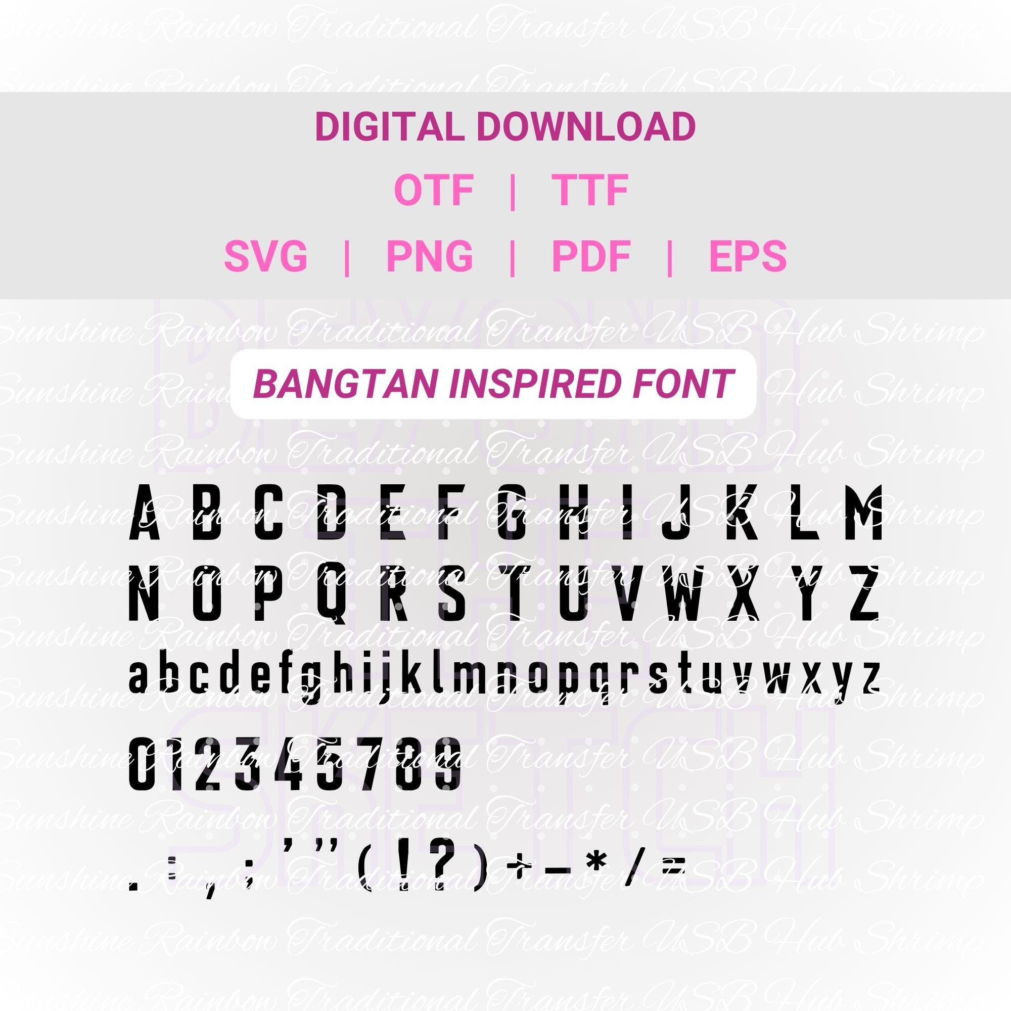 Bts Merch Font
