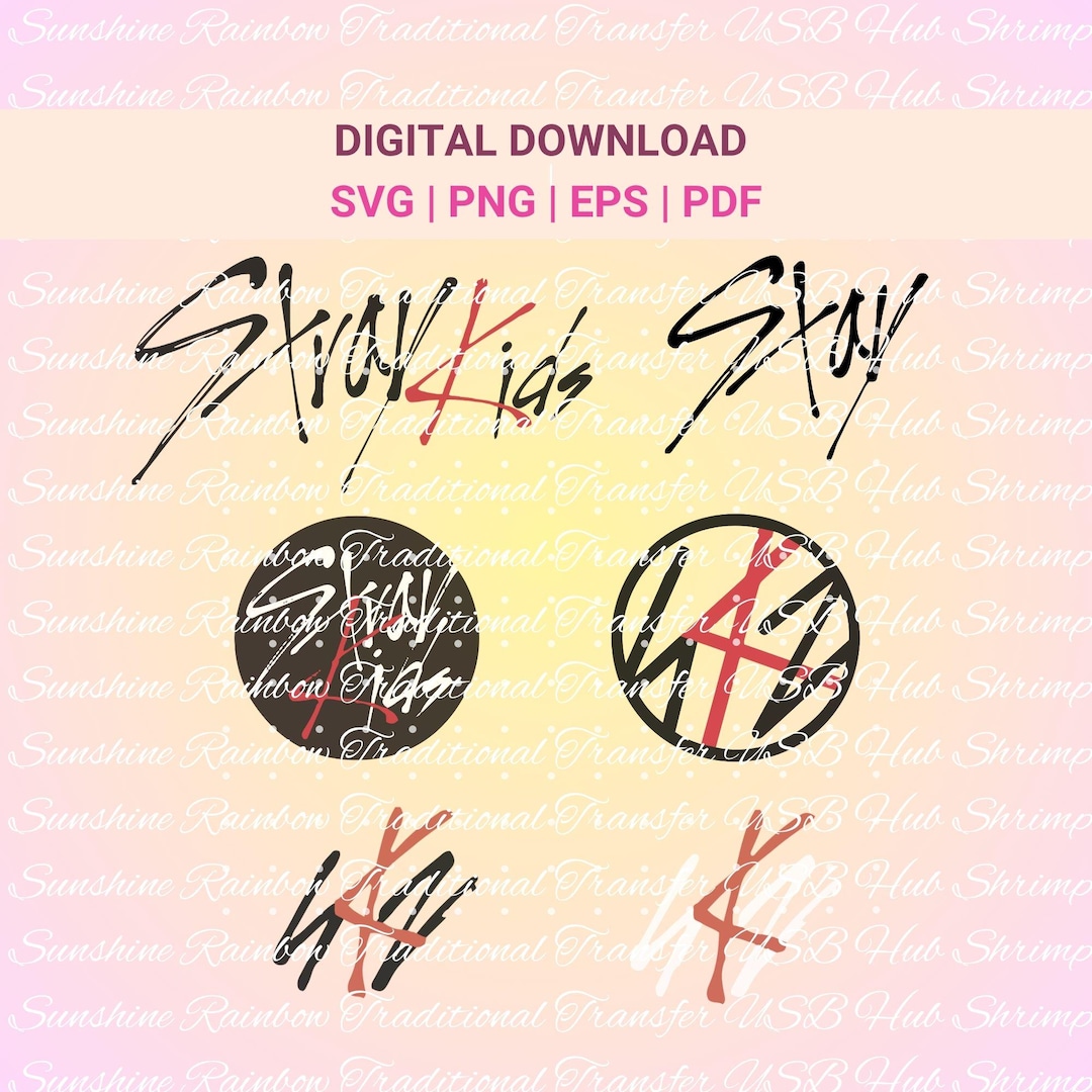 Kpop Stray Svg Png Bundle, Stray Kids T-shirt Sticker Decal, SKZ Kpop ...