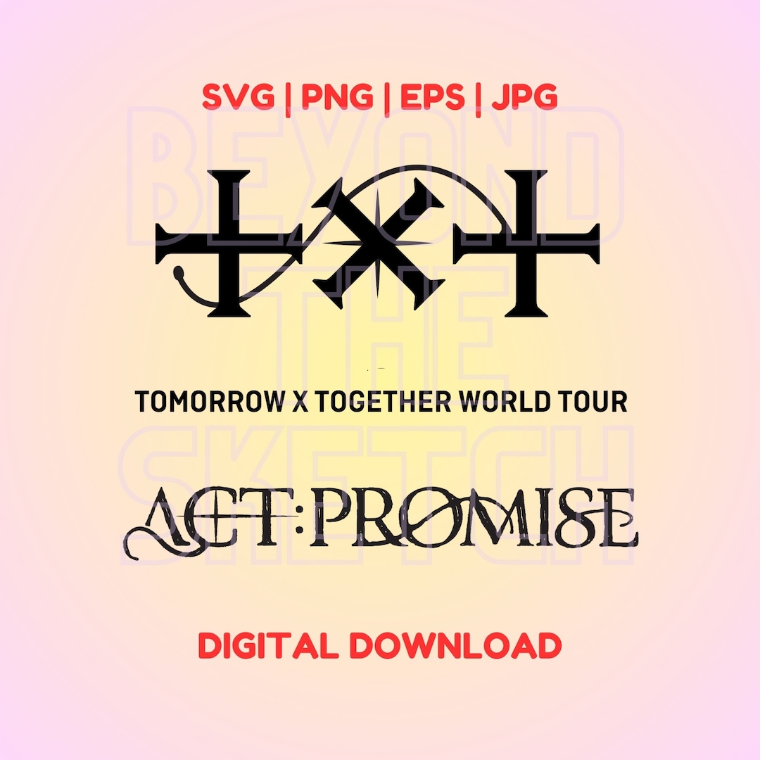 TXT Tomorrow X Together SVG Png Jpg Eps Txt Svg Txt Act Promise Txt ...