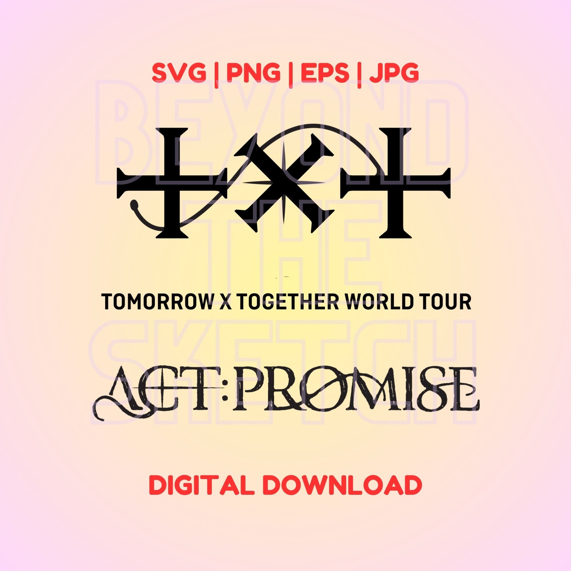 TXT Tomorrow X Together SVG Png Jpg Eps Txt Svg Txt Act Promise Txt ...