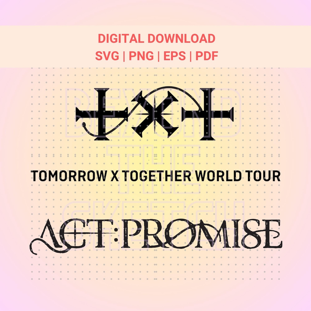 TXT Tomorrow X Together SVG Png Txt Svg Txt Act Promise Txt Decal ...
