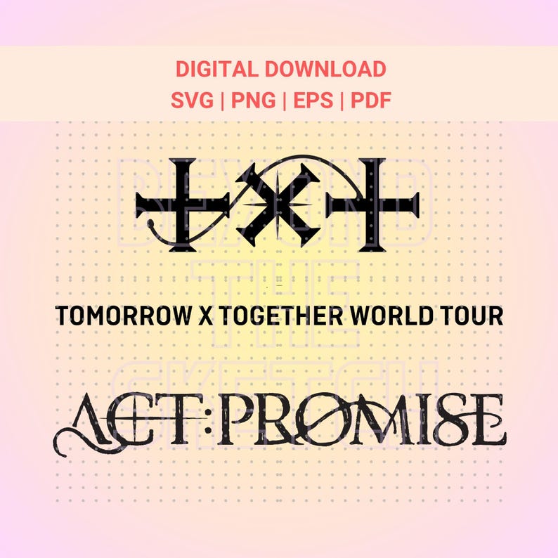 TXT Tomorrow X Together SVG Png Txt Svg Txt Act Promise Txt Decal ...