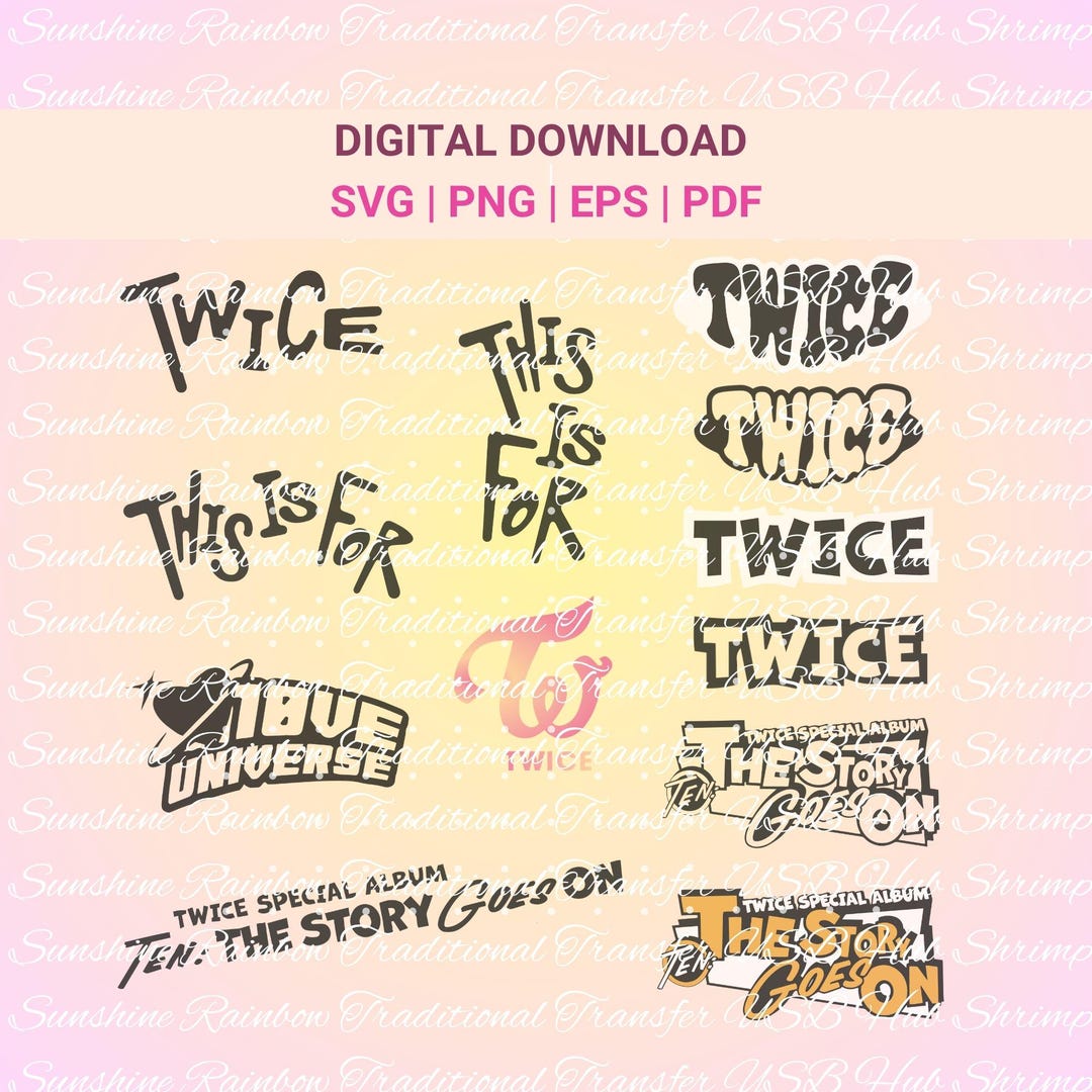 Kpop Twice SVG Bundle, T-shirt Sticker Decal, ONCE Merch, Clipart ...