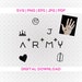JK Svg Png Pdf, Kpop Decal, Jungkook Tattoo Sticker, Vector Files for ...