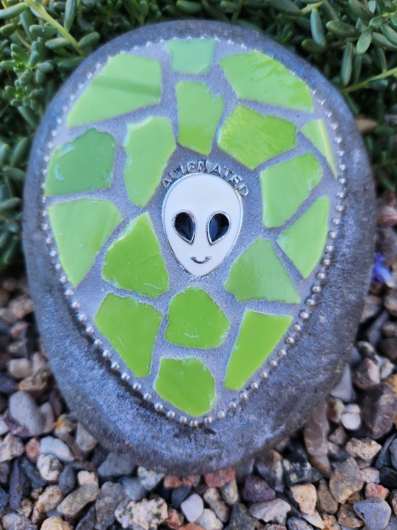 Alienated Mosaic Friendship Stone - Etsy
