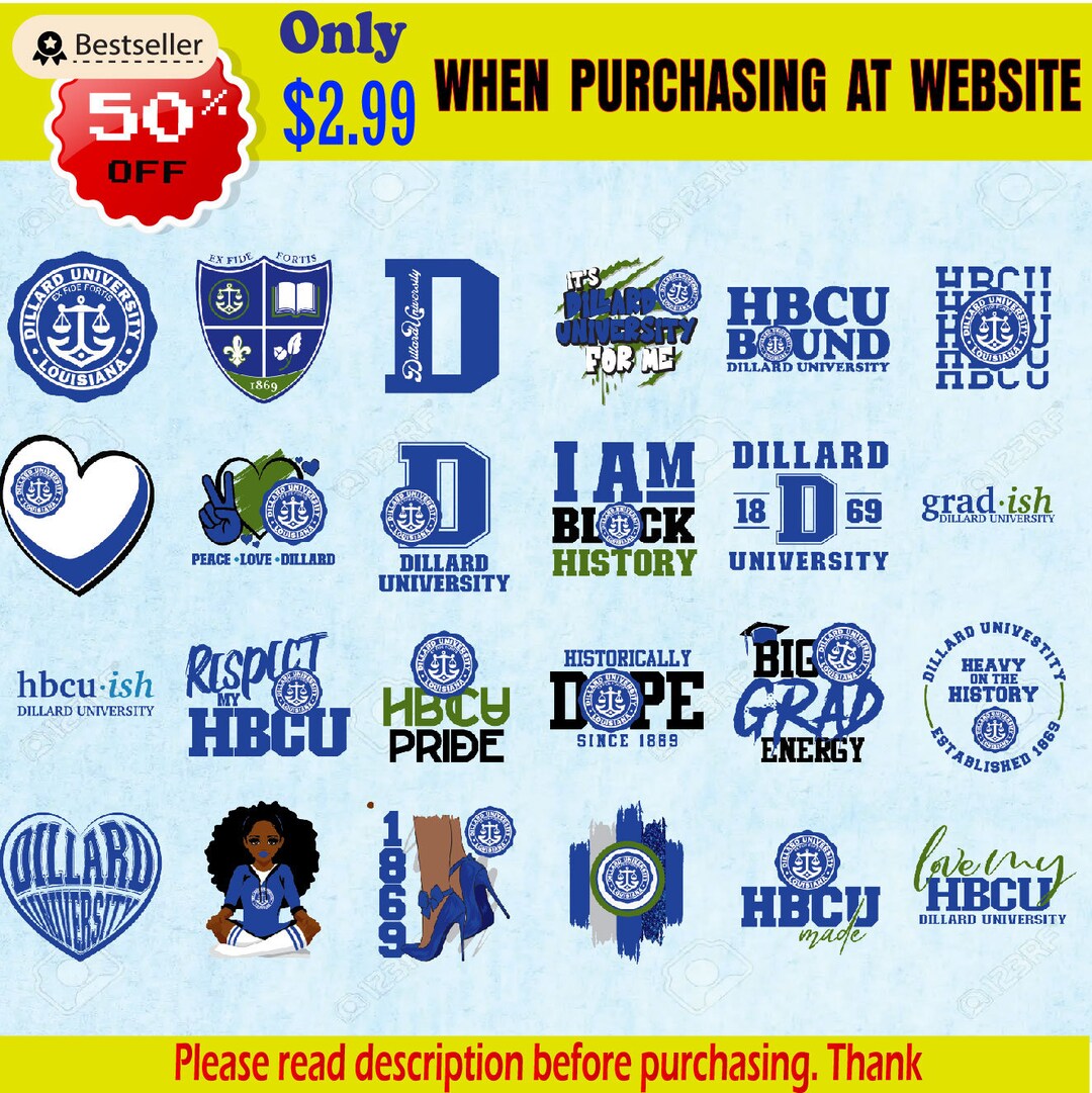 Dillard University Svg and Hbcu Svg Bundle Digital Download - Etsy