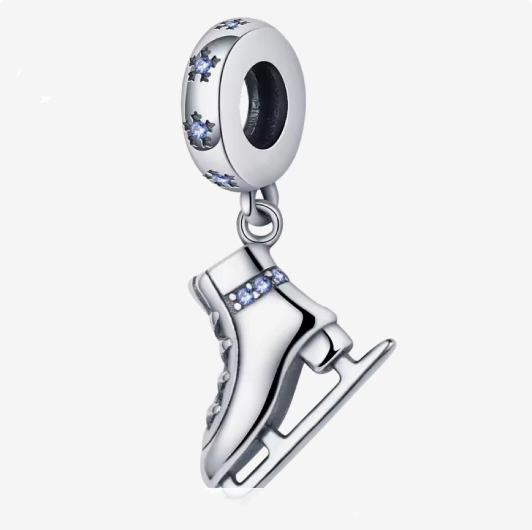 Ice Skate Shoe Charm, Winter Sports Ice Skating Hobby Charm, Thick ...