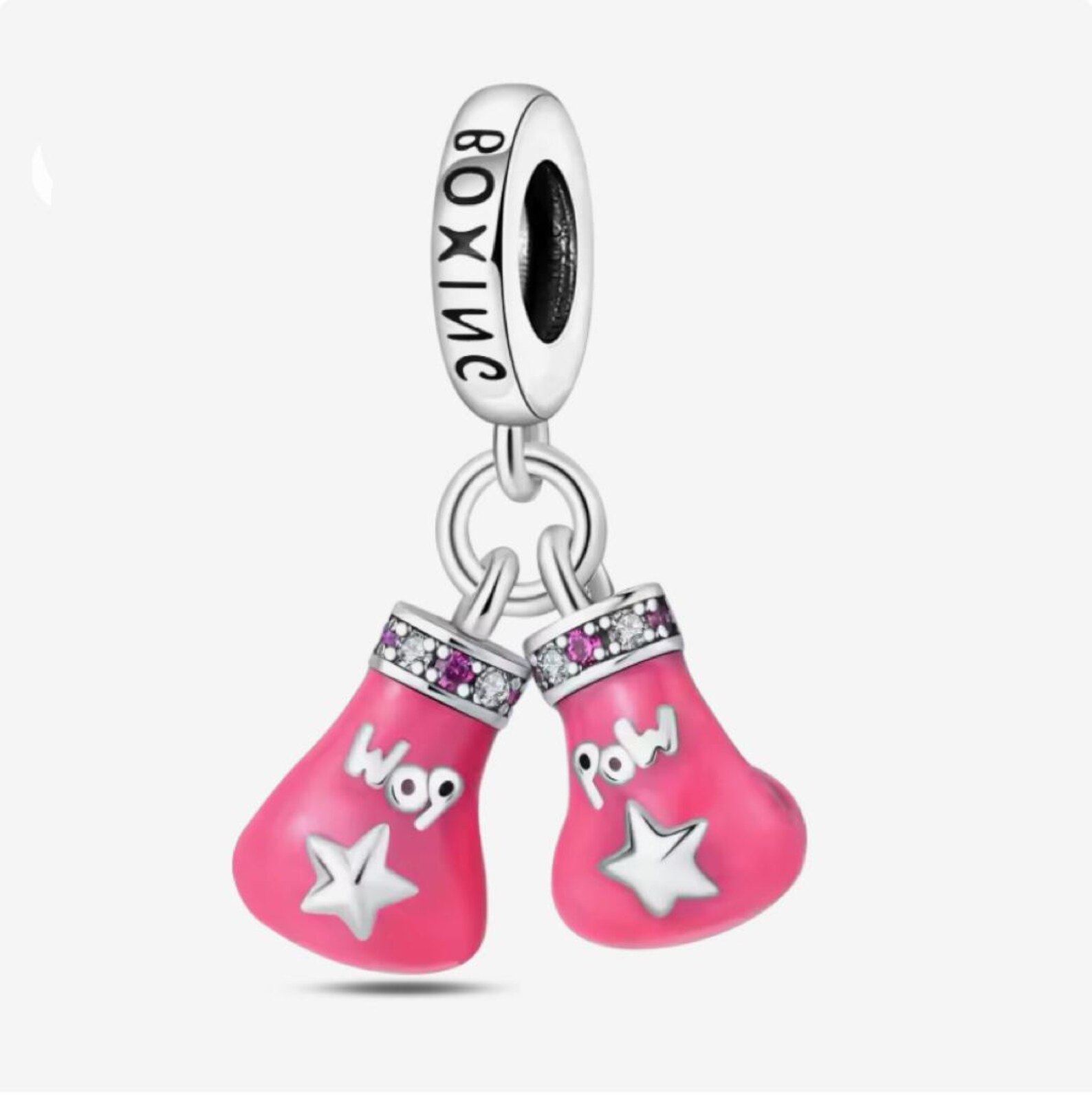 Pink Boxing Gloves Charm, Boxing Sports Hobby Charm, High Quality ...