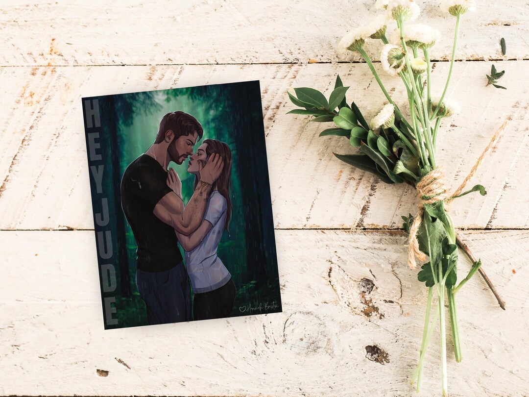 Postcard Featuring Hey Jude Character Art - Etsy