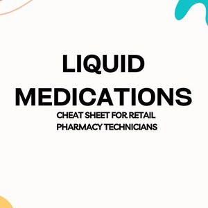 Liquid Medication Cheat Sheet (dosage, Helpful Tips, Measurements) - Etsy