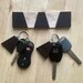Wood Double Key Rack and Matching Fobs-wenge - Etsy