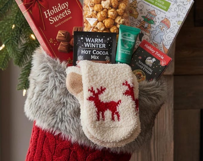 Personalized Christmas Stocking Stuffer Kit | 12 Curated Gifts - Etsy