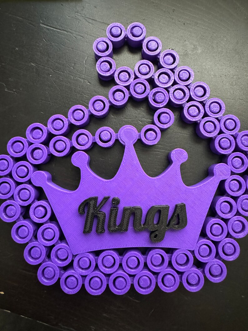 Light the Beam Sacramento Kings Necklace 3d Printed Swag Crown Purple W ...