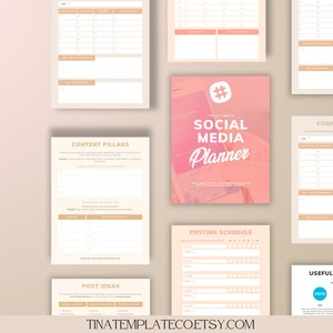 PLR Digital Social Media Planner Master Resell Rights Instagram Tiktok ...