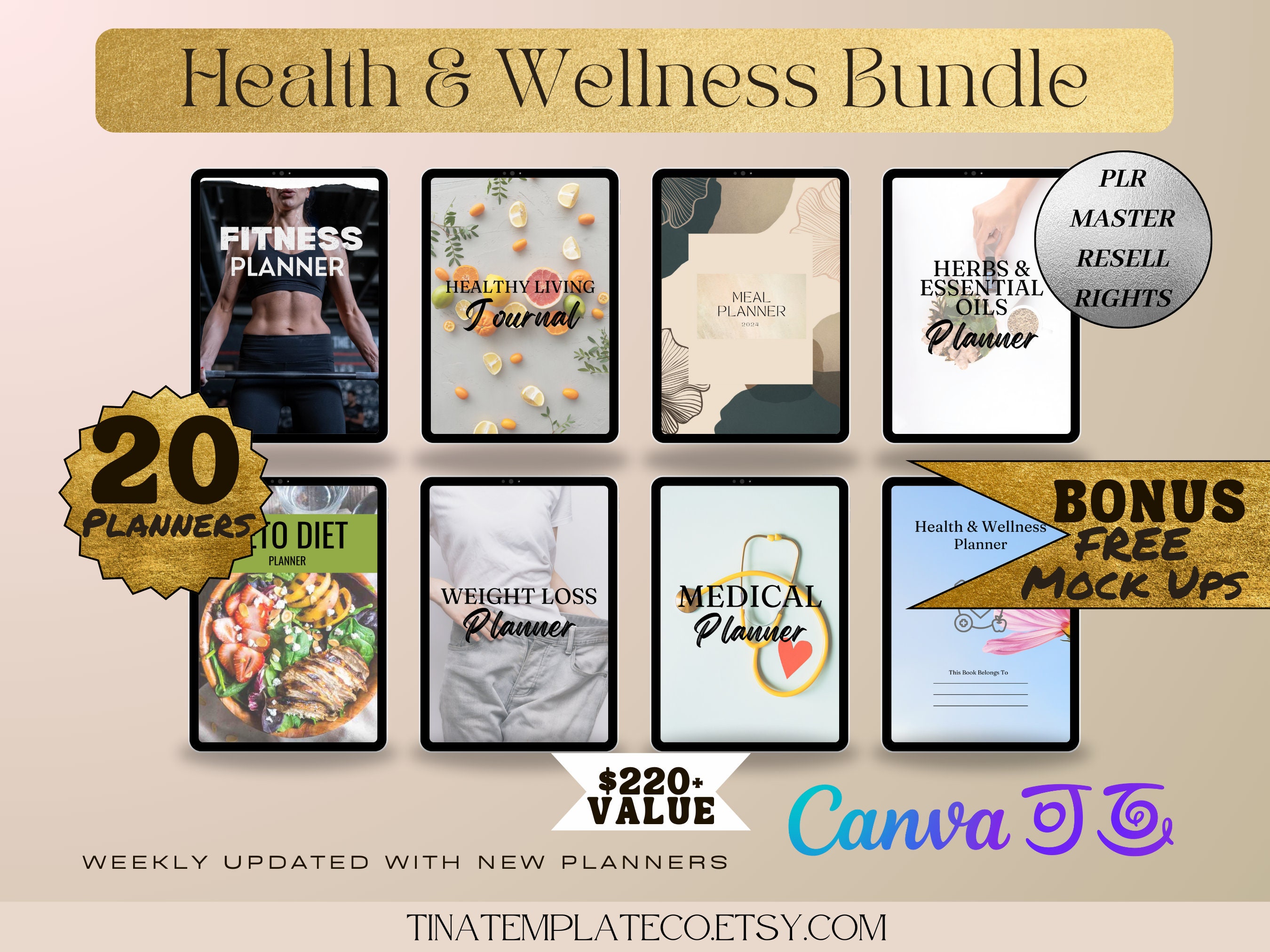 PLR Health & Wellness Bundle Master Resell Rights Private Label Rights ...