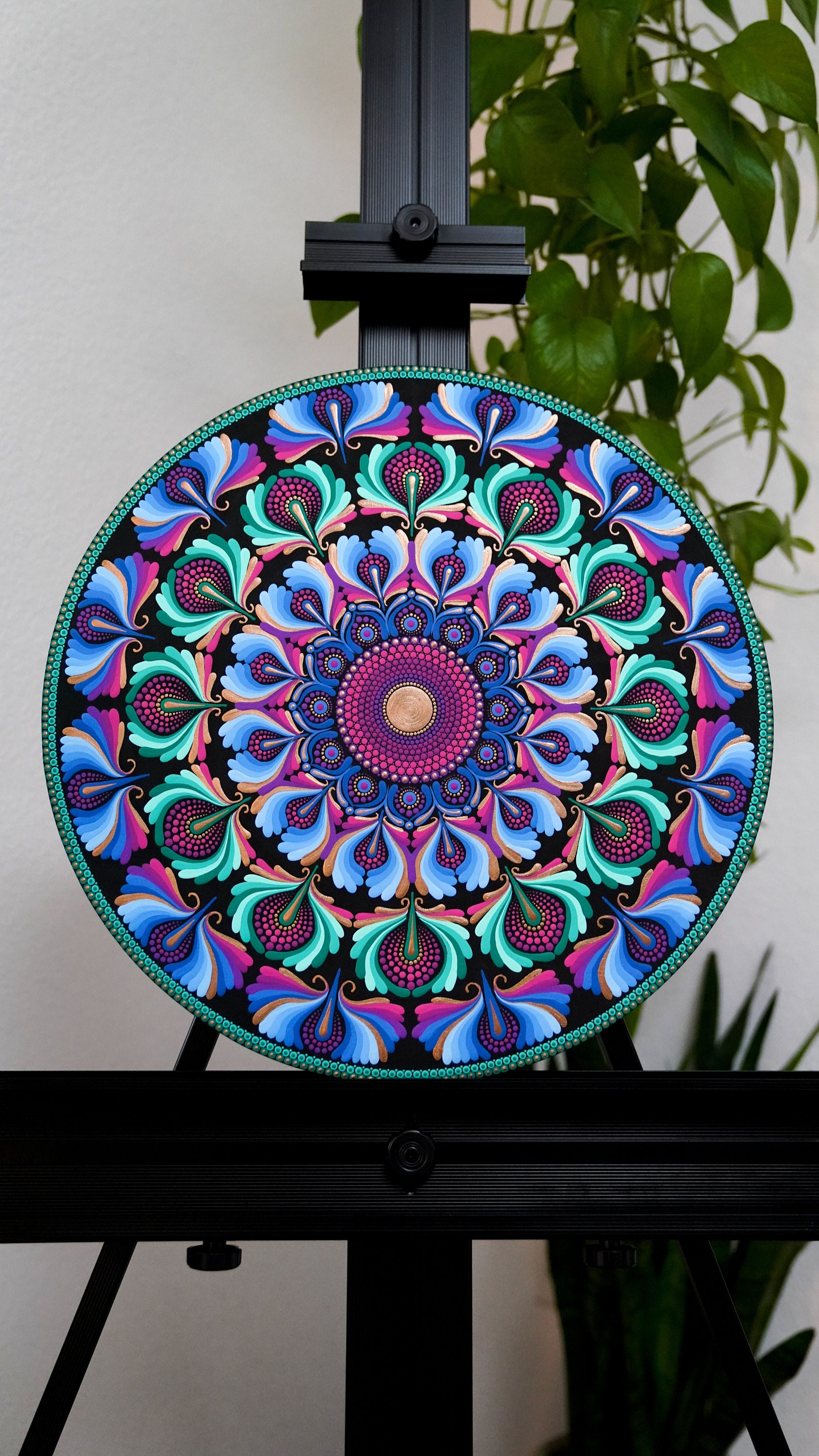 18 Hand-painted Wood Mandala Wall Hanging / Home Decor / Boho Decor ...