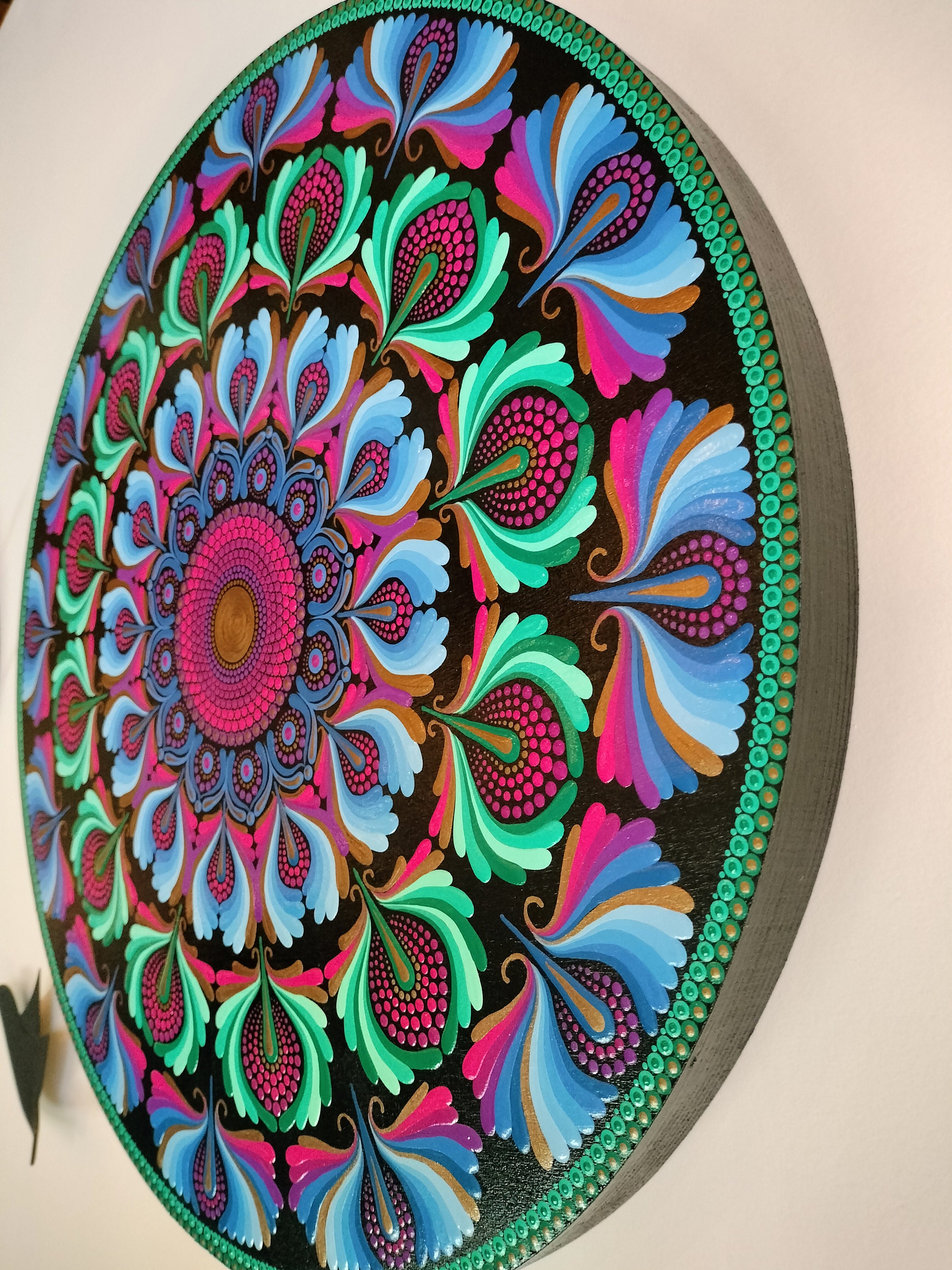 18 Hand-painted Wood Mandala Wall Hanging / Home Decor / Boho Decor ...