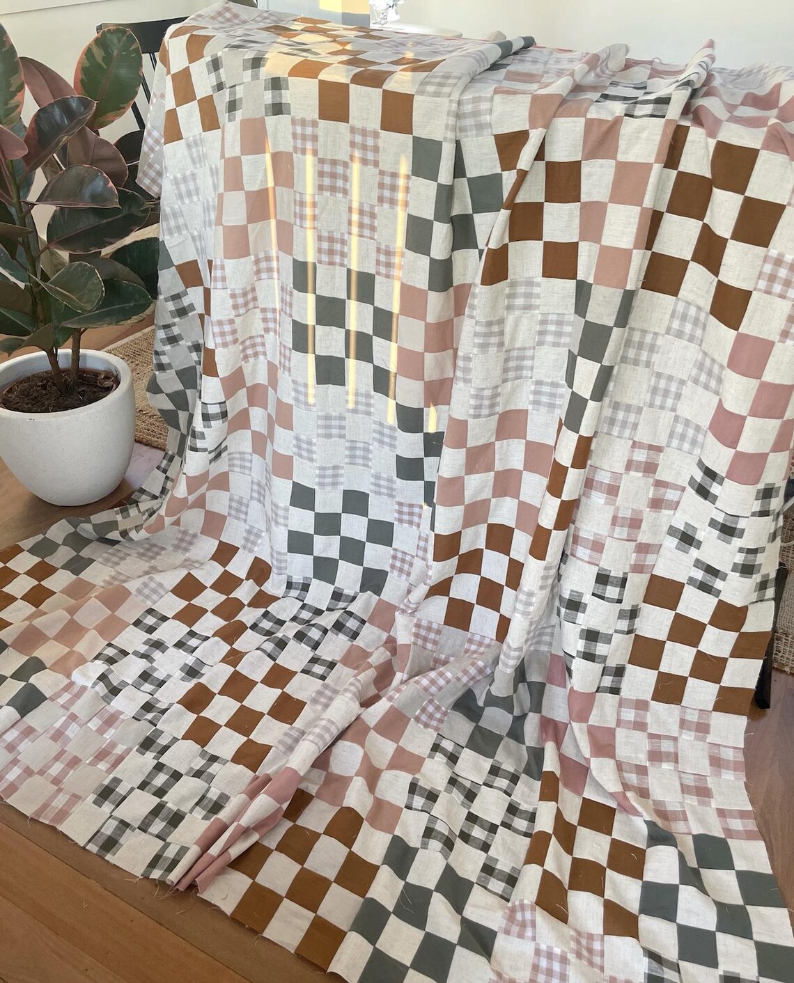 Small Squares Quilt Pattern (5 Sizes- Beginner Friendly and Fat Quarter ...