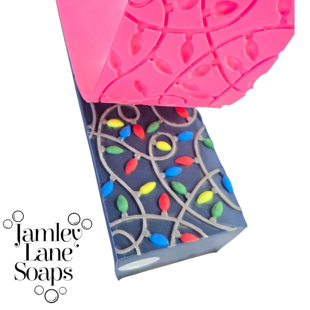 Holiday Lights Soap Impression Mat: Christmas Soap Making Supplies - Etsy