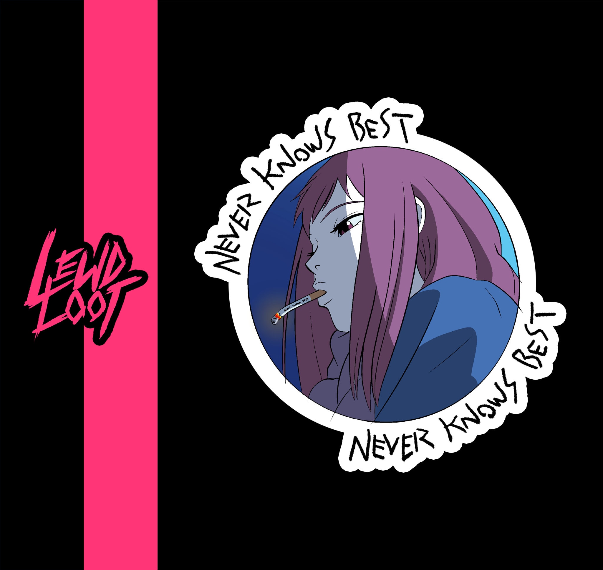 Never Knows Best Mamimi FLCL Sticker Glossy Finish Vinyl Stickers in 3 ...