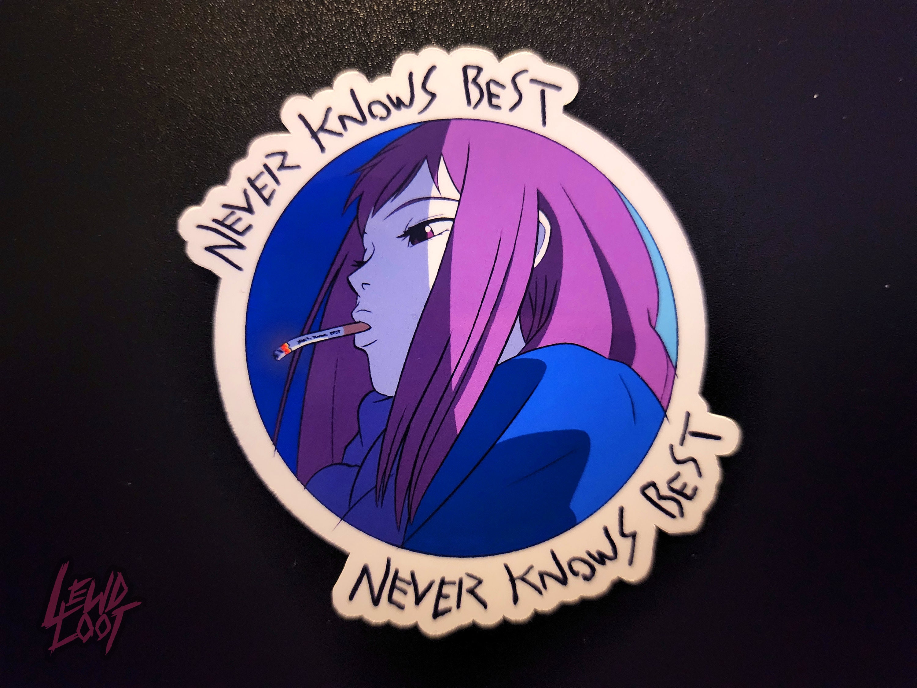 Never Knows Best Mamimi FLCL Sticker Glossy Finish Vinyl Stickers in 3 ...