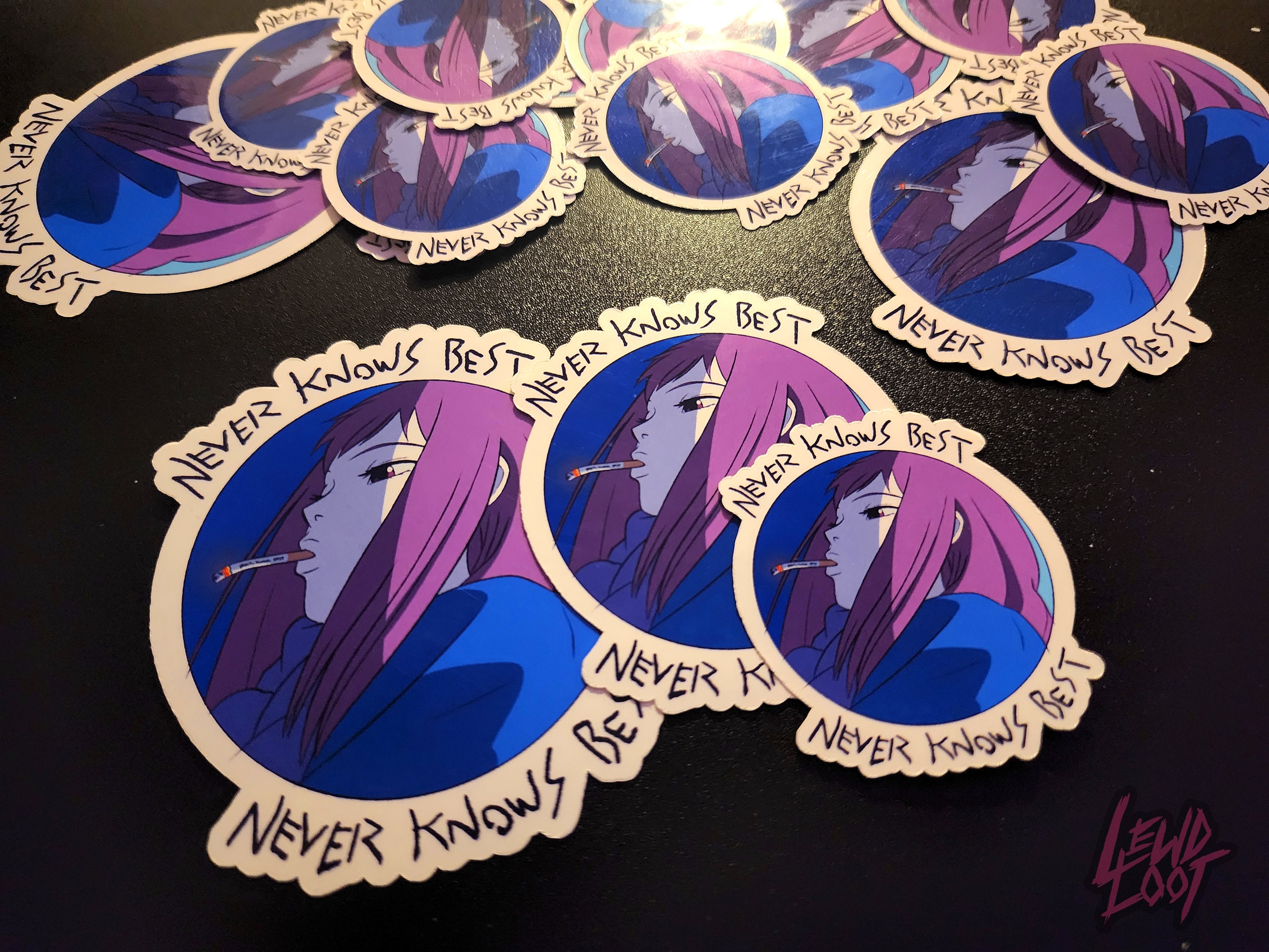 Never Knows Best Mamimi FLCL Sticker Glossy Finish Vinyl Stickers in 3 ...