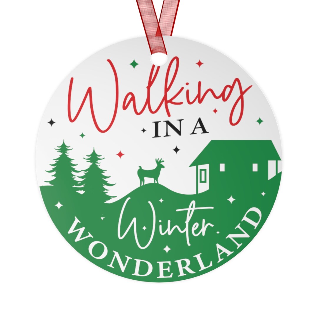 Walking in A Winter Wonderland Christmas Ornament Fun - Etsy