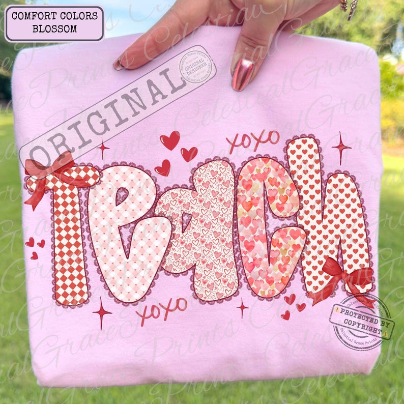 Teach Preppy Coquette Valentines Day PNG • Lace Preppy Heart Bow ...