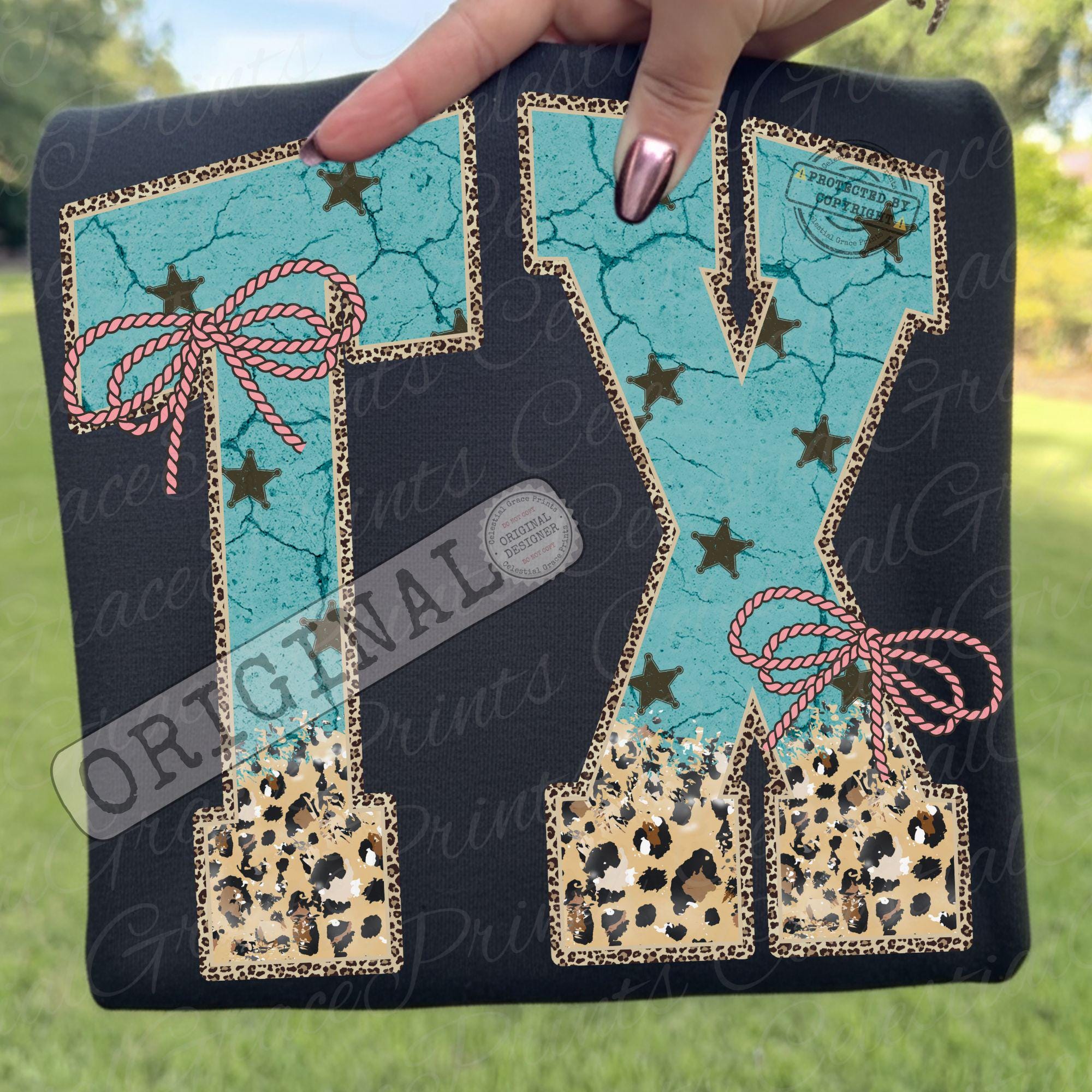 Texas State PNG, Coquette Turquoise/leopard TX Pride Clipart, Preppy ...