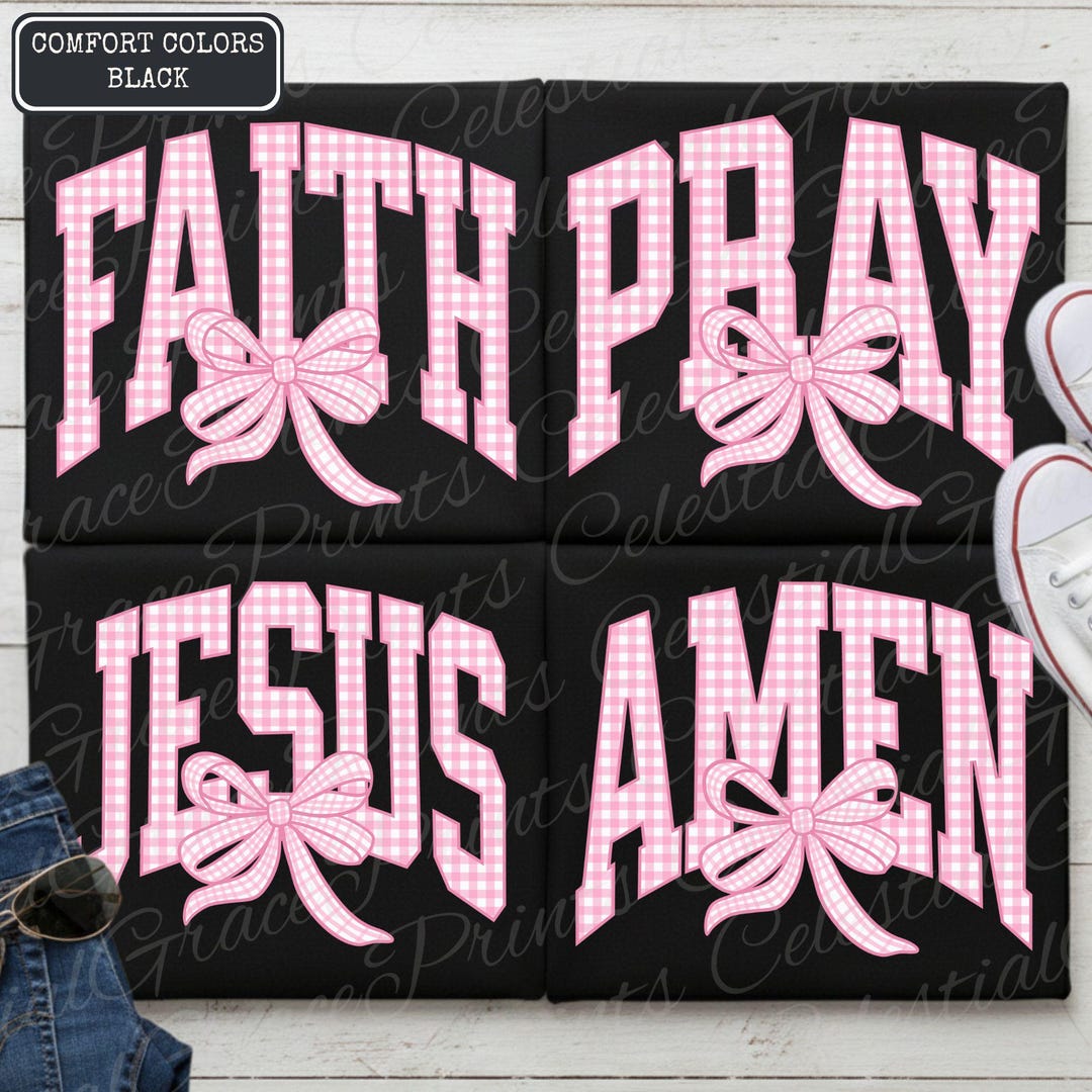 Christian Religious Coquette PNG Bundle, Faith Shirt Designs, Jesus ...
