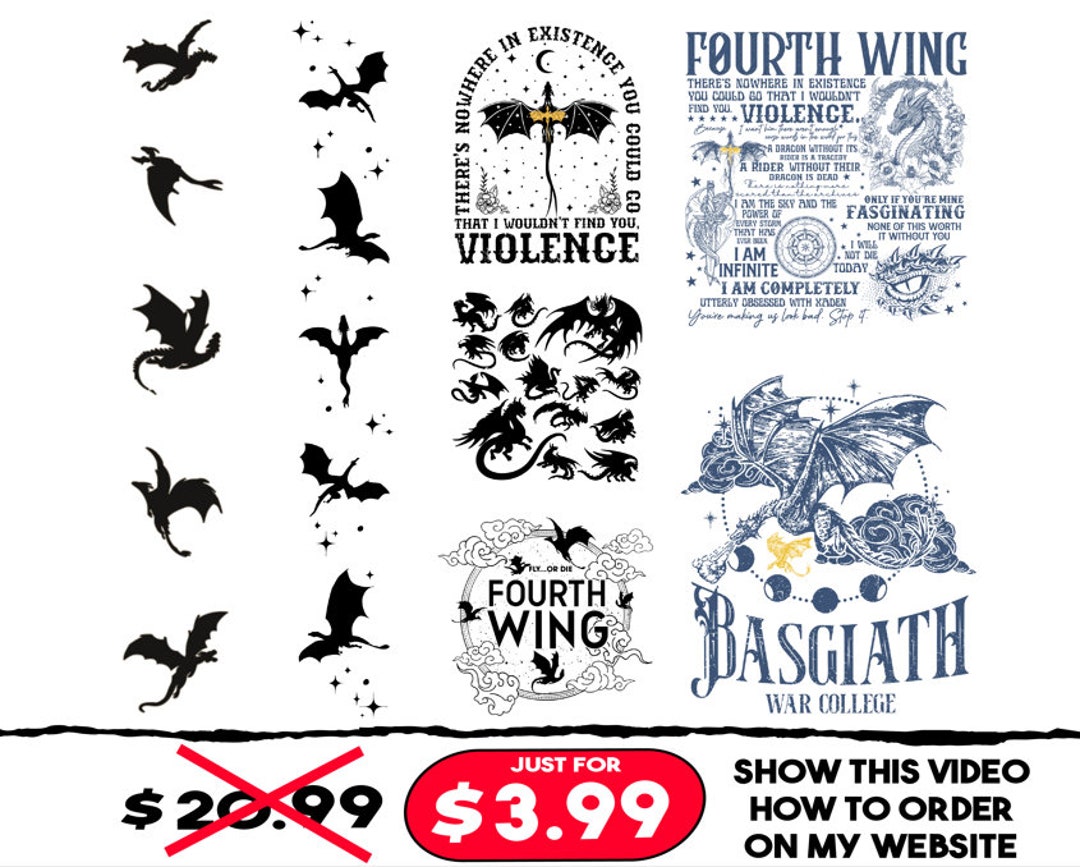 Fourth Wing Png Stencil Basgiath Digital File Rebecca Yarros - Etsy ...