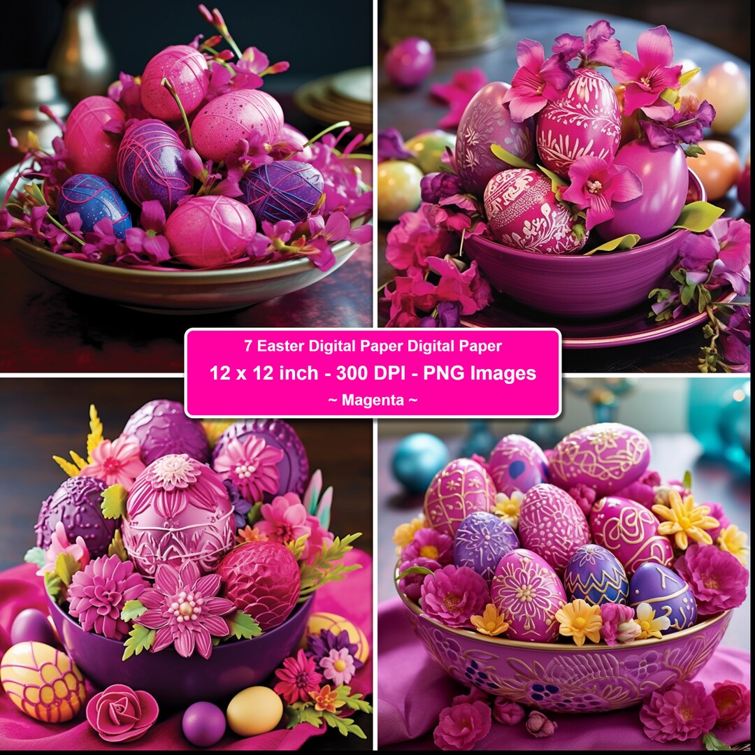 Easter Egg Digital Paper Printable Scrapbook Paper Easter Cards Digital ...