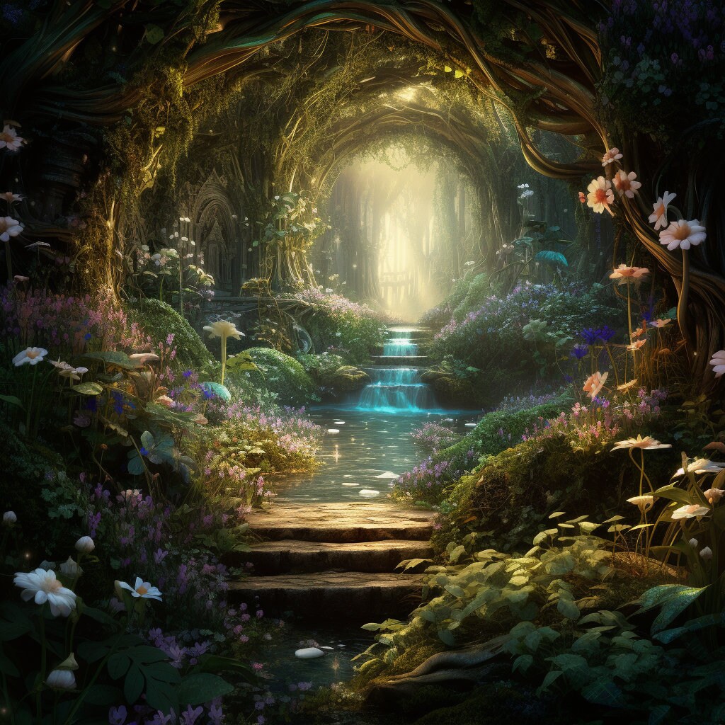 Enchanted Forest Hideaway Digital Paper for Creative Projects Digital ...