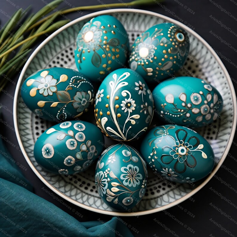 Easter Egg Digital Paper Printable Scrapbook Paper Easter Cards Digital ...