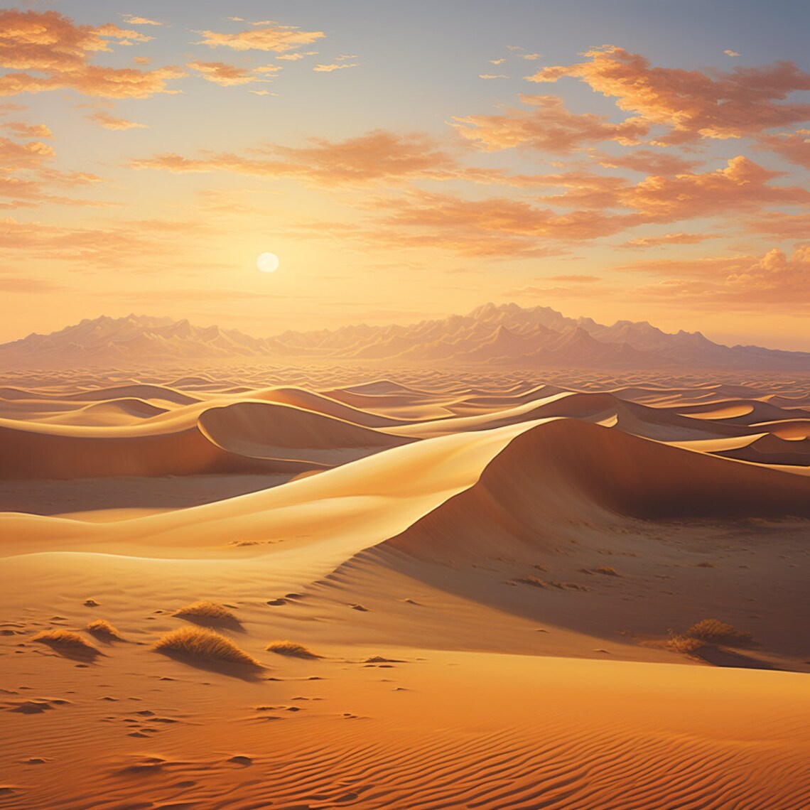 Desert Vistas Digital Paper Mystical Sands Panoramic Dune Digital Art Instant Download on Sale ...