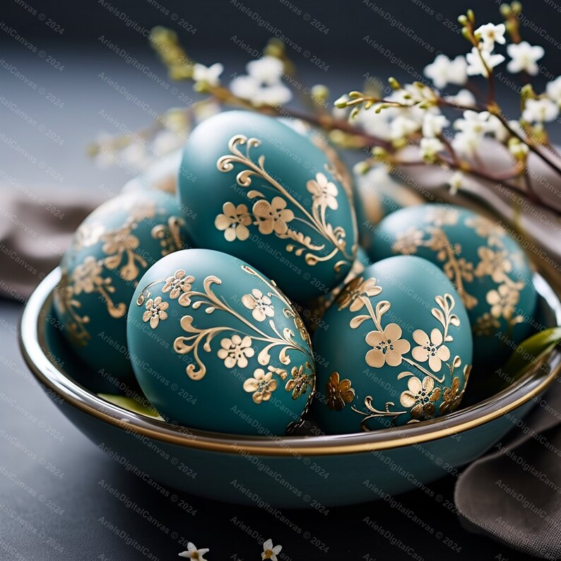 Easter Egg Digital Paper Printable Scrapbook Paper Easter Cards Digital ...