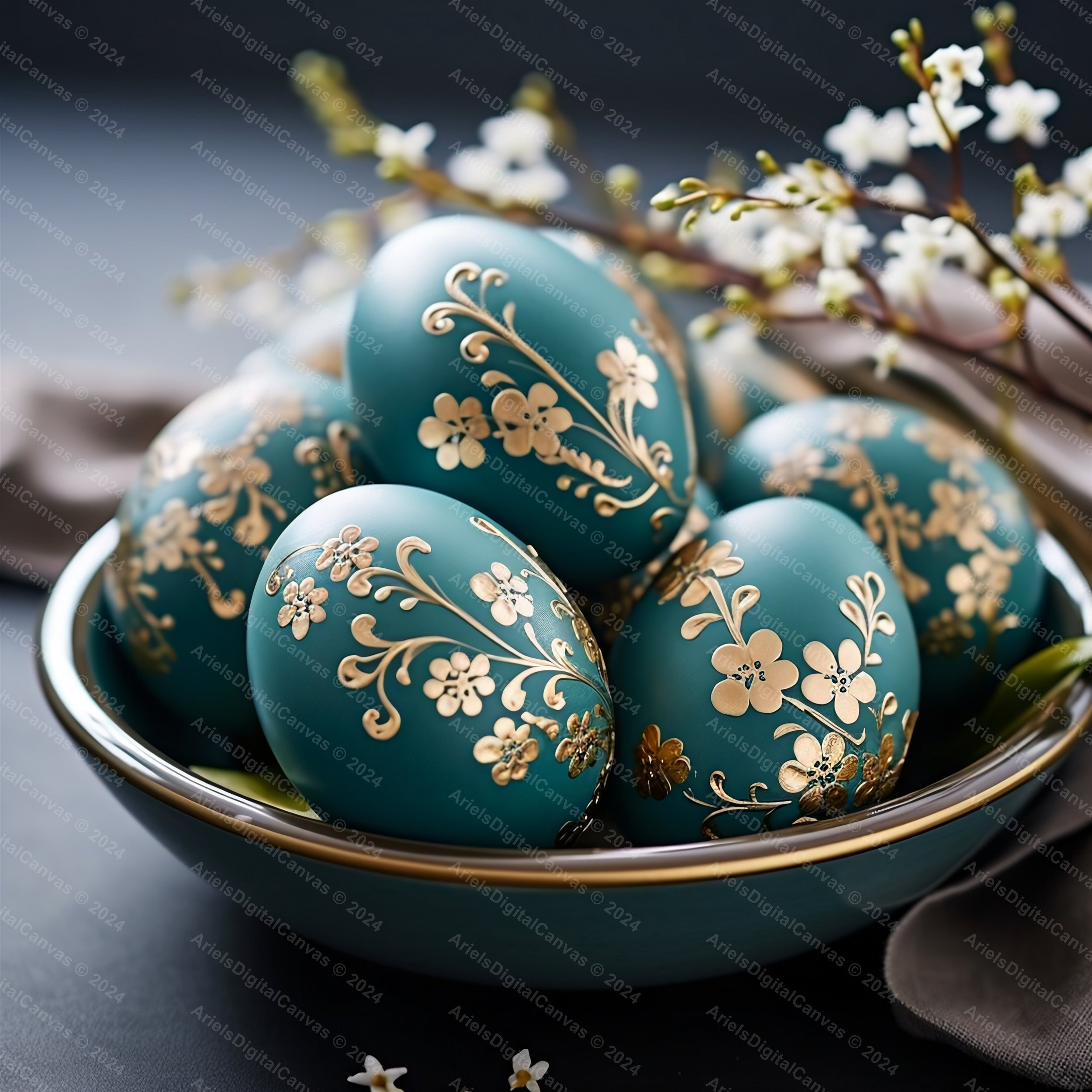 Easter Egg Digital Paper Printable Scrapbook Paper Easter Cards Digital ...