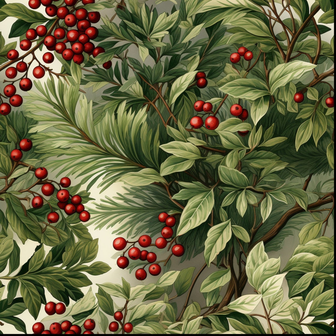 Seamless Yew Tree Pattern Design for Home Decor and Fashion Instant ...