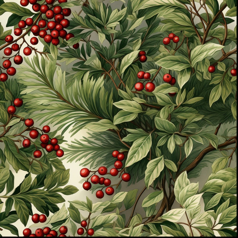 Seamless Yew Tree Pattern Design for Home Decor and Fashion Instant ...