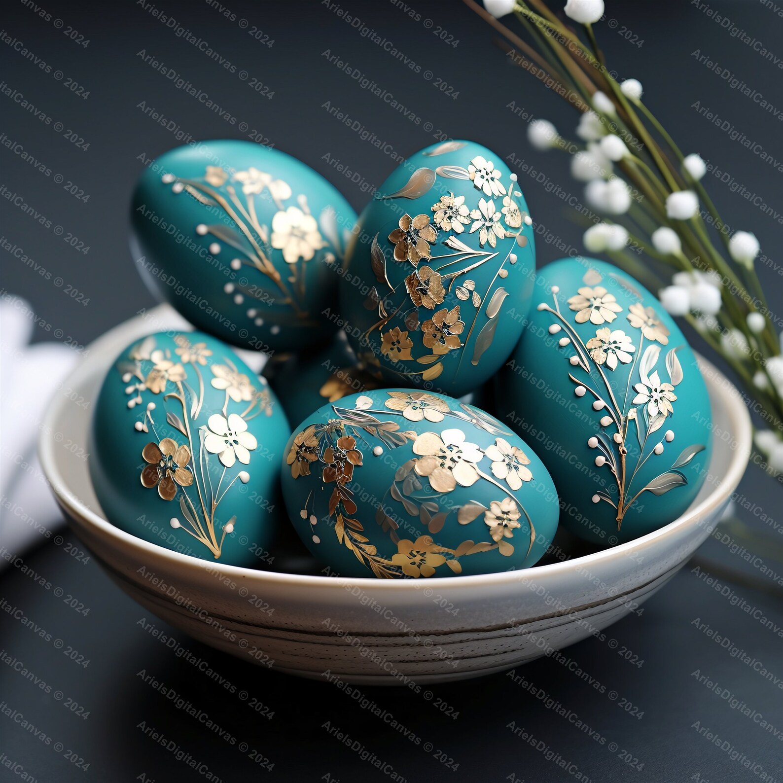 Easter Egg Digital Paper Printable Scrapbook Paper Easter Cards Digital ...