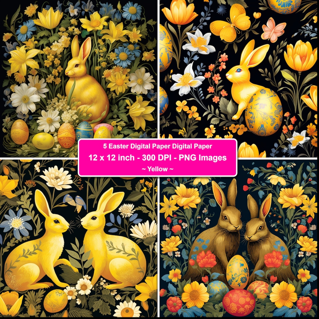Easter Egg Digital Paper Printable Scrapbook Paper Easter Cards Digital ...