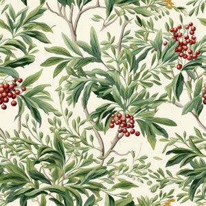 Seamless Yew Tree Pattern Design for Home Decor and Fashion Instant ...