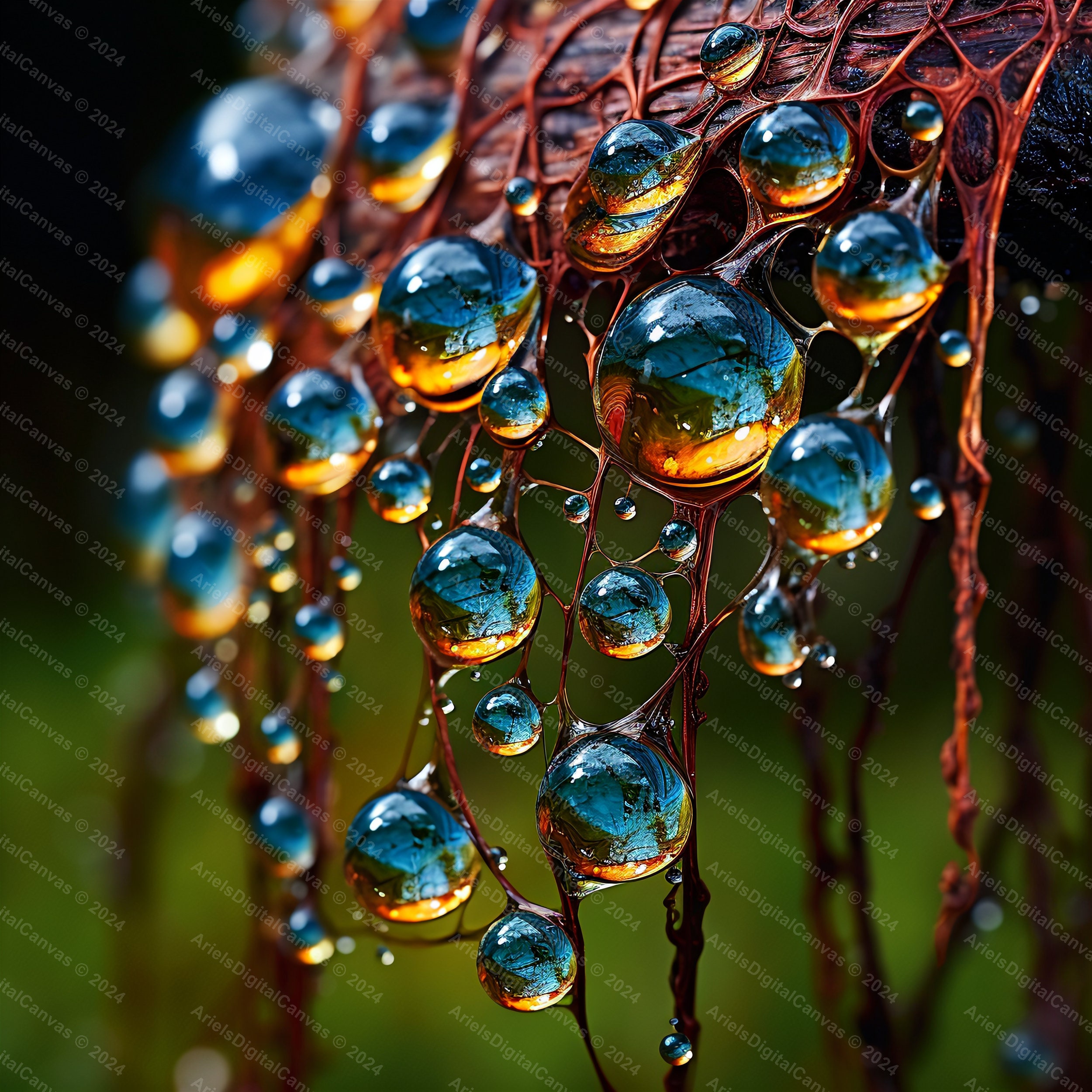 Raindrop Digital Paper Unique Design Scrapbooking, Invitations, and ...