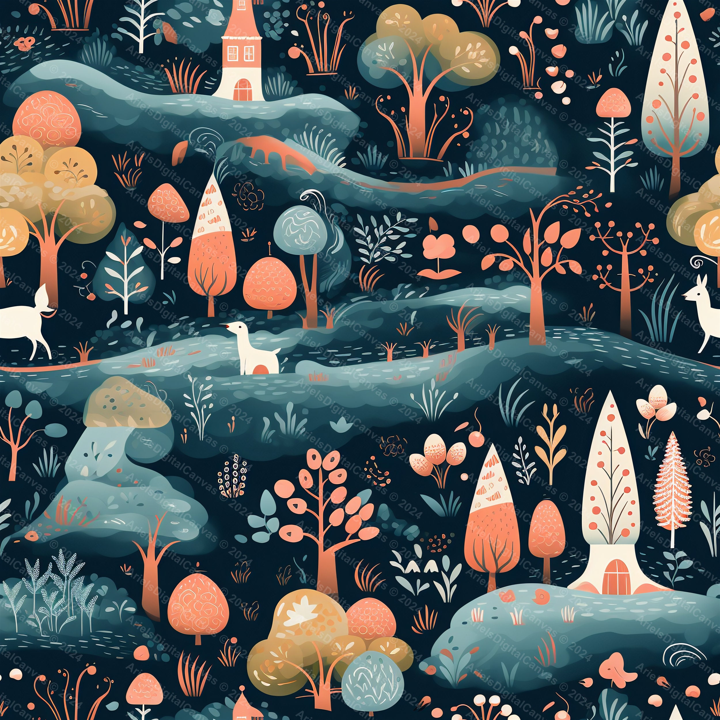Enchanting Whimsical Patterns Seamless Design for Creative Projects ...