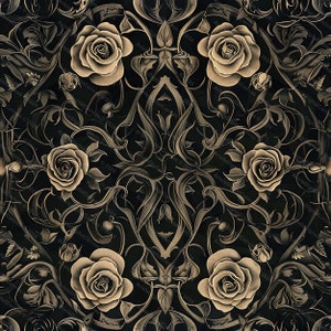 Elegant Rose Pattern Design Luxurious Floral Wallpaper Chic Rose ...