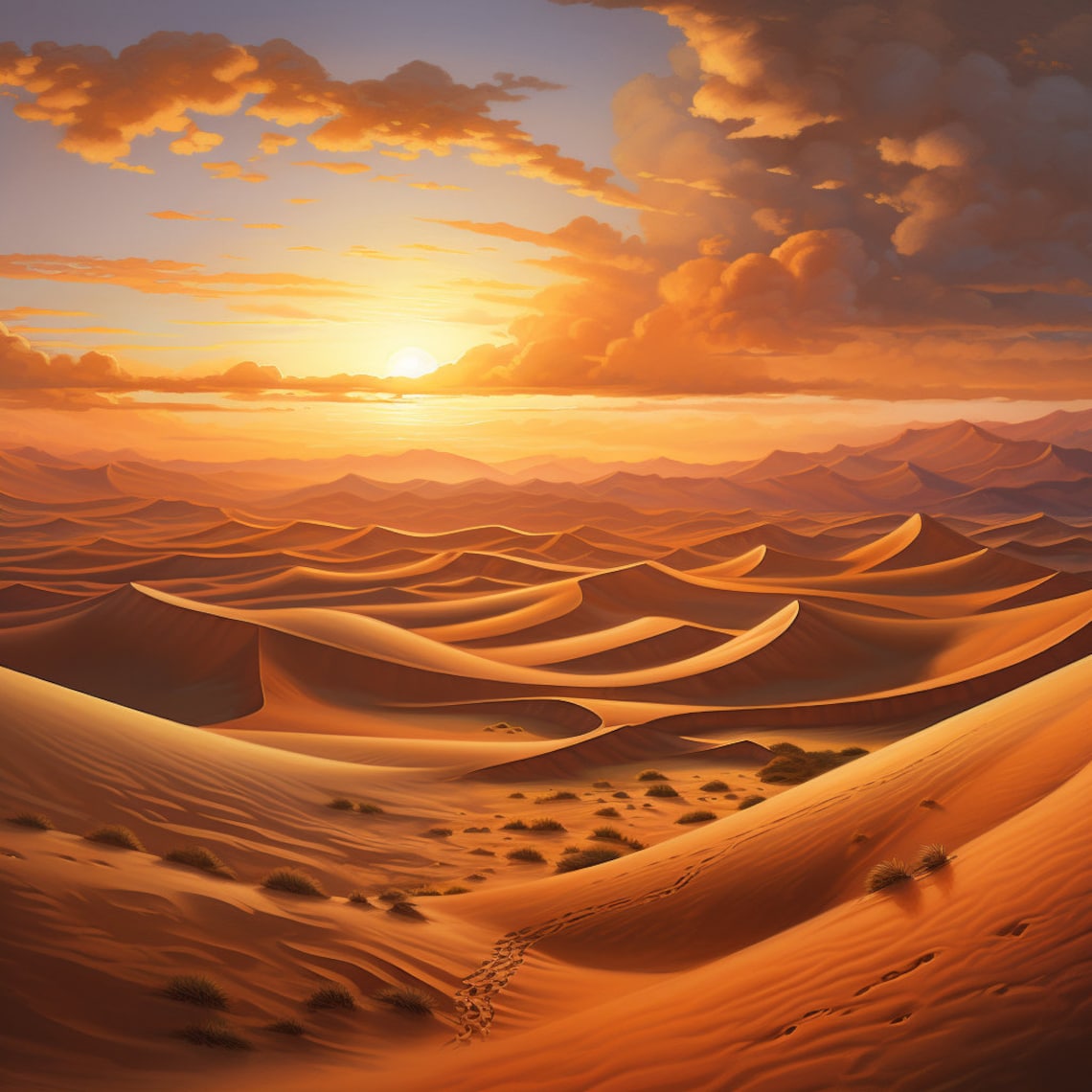 Desert Vistas Digital Paper Mystical Sands Panoramic Dune Digital Art Instant Download on Sale ...